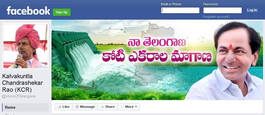 KCR on Facebook with Official Page – Kalvakuntla Chandrasekar Rao ...
